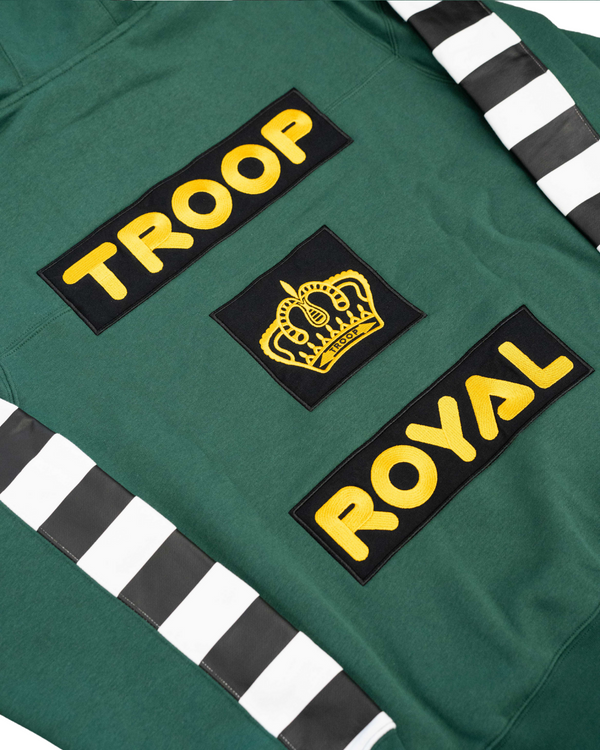 TROOP Esplanade Hoody Dark Fir Green - World of Troop